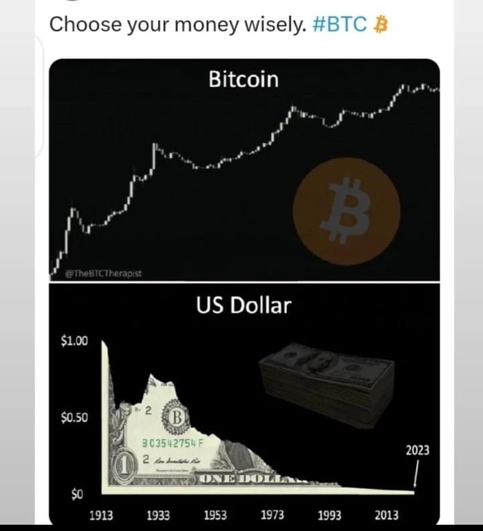 Choose your money wisely, choose Bitcoin - 9GAG