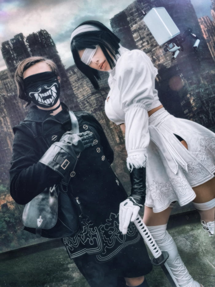 2P & 9S from FFXIV x Nier: Automata YorHa Dark Apocalypse. erisvu - 9GAG