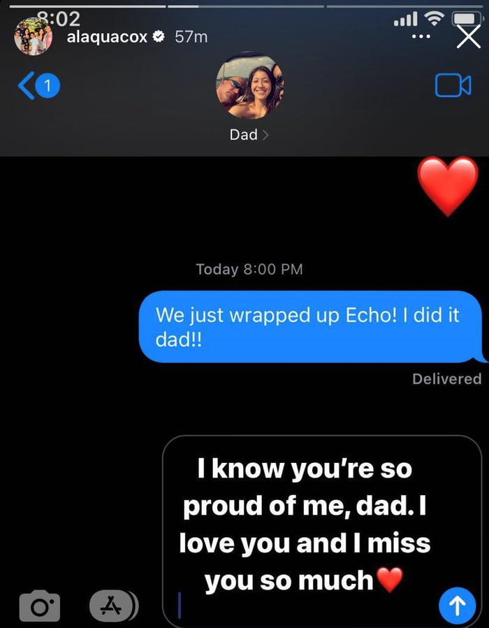 Alaqua Cox remembers her late father as Echo wraps filming - 9GAG