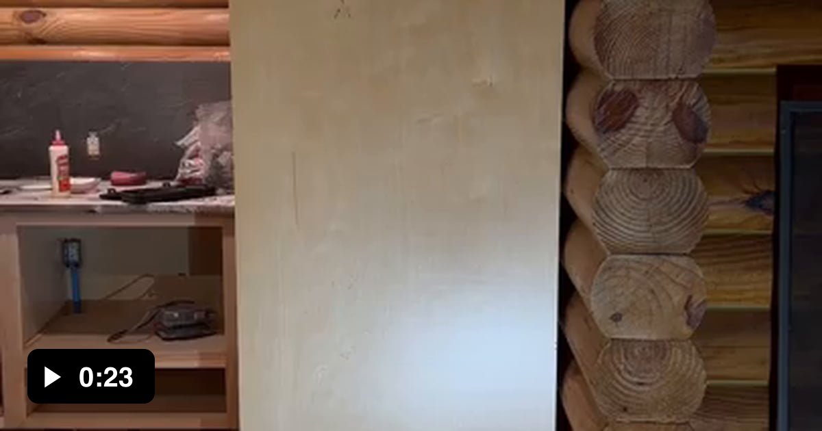 Scribing in a log cabin - 9GAG