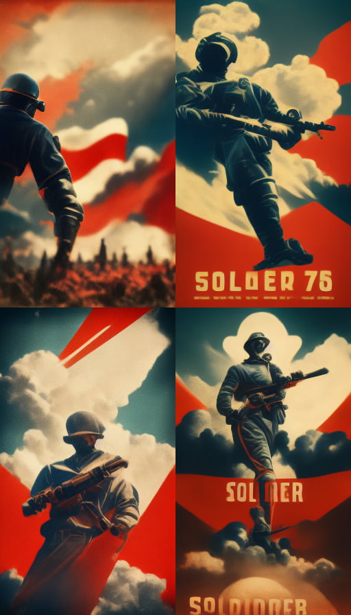 Solider 76 in WW2 style poster (made by MidJourney AI) - 9GAG