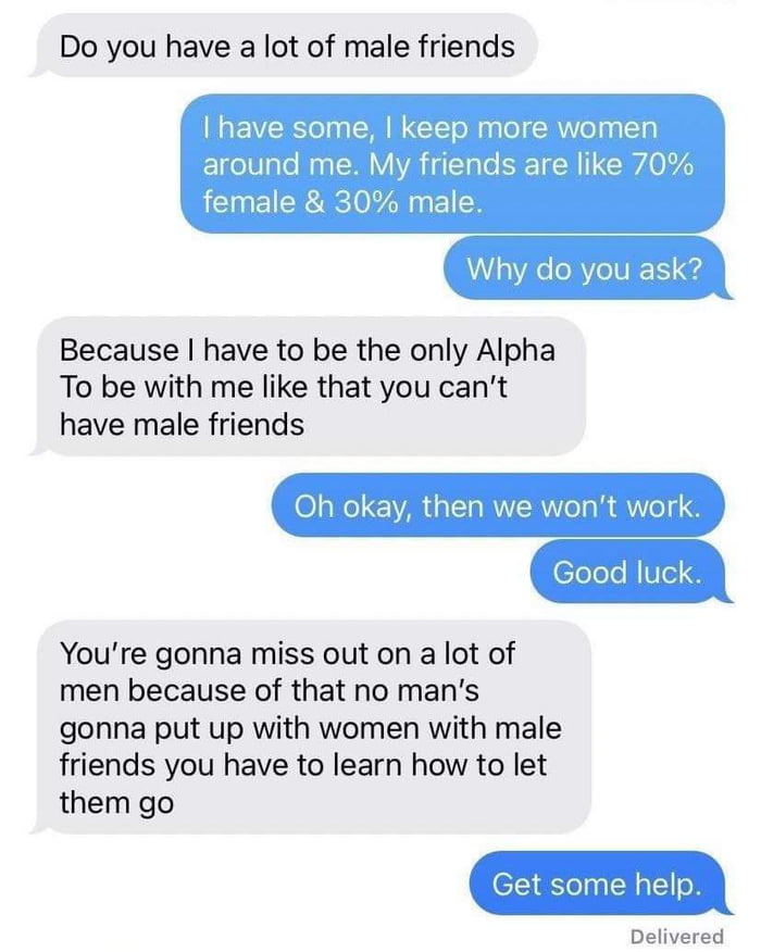 Alpha = Insecurity - 9GAG