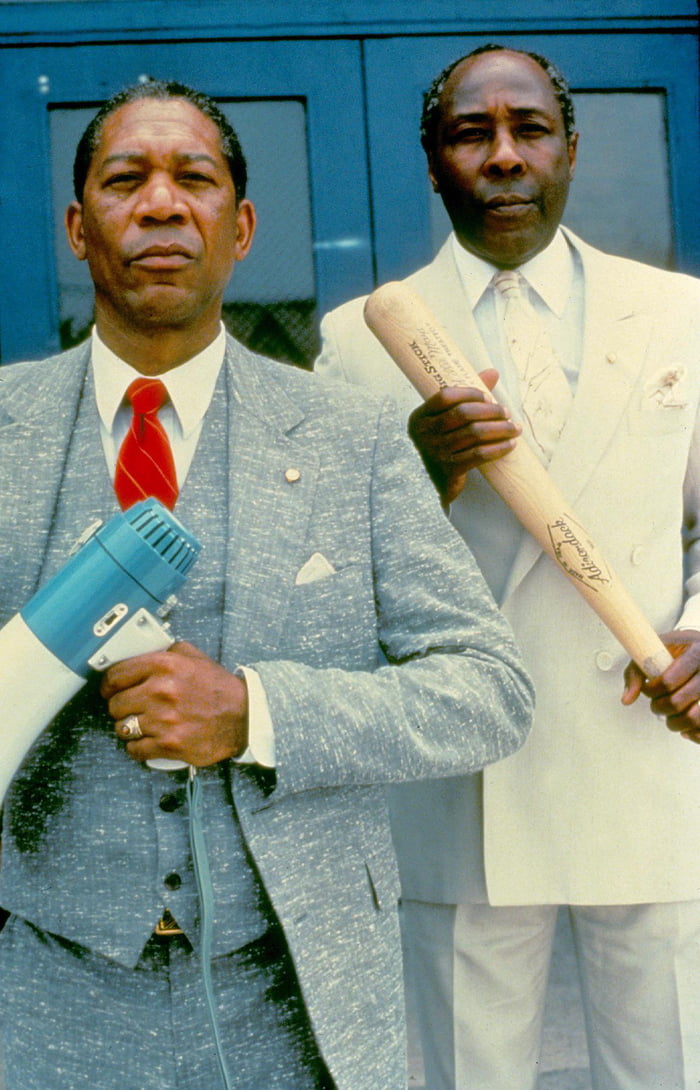Morgan Freeman And The Real Joe Clark On The Set Of Lean On Me In 1989 Morgan Freeman And The Real Joe Clark On The Set Of Lean On Me In 1989