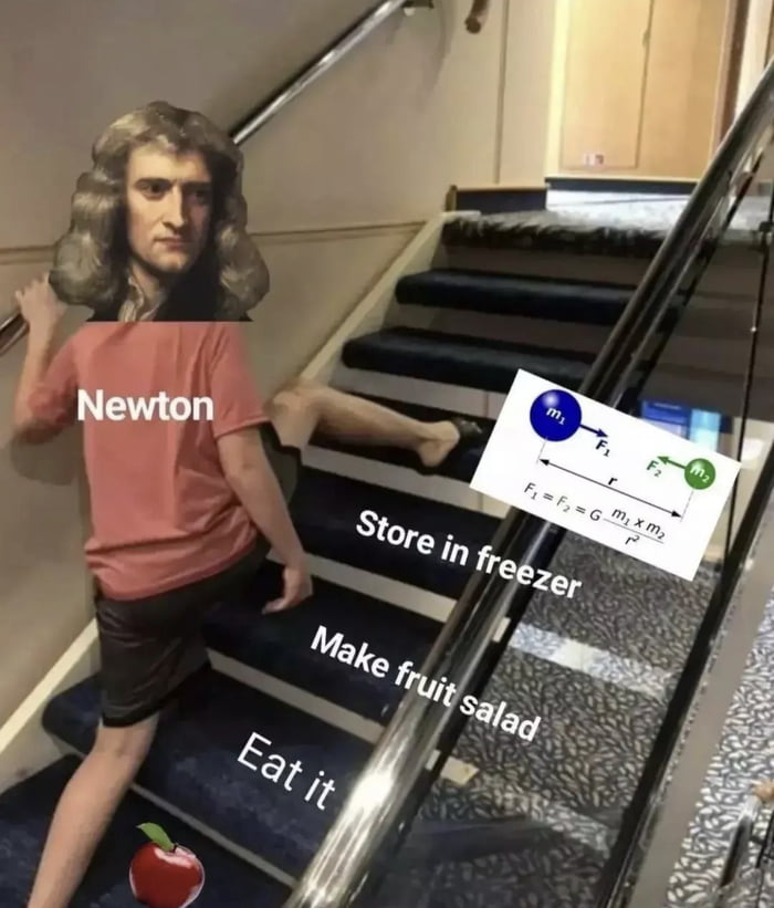 Newton steps - 9GAG