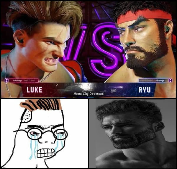 Giga Chad Ryu 9gag