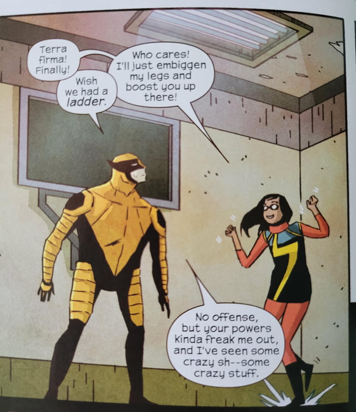 Been reading Ms. Marvel and can we just appreciate this team up ...