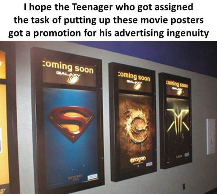 Movie Poster Placement - 9GAG