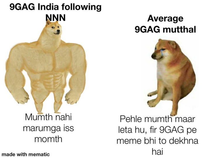 If there is No Nut November, then we also need to have Muth Maro March ...