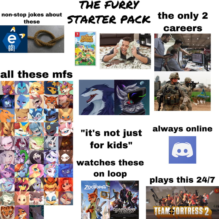 Modern furry starter pack - 9GAG