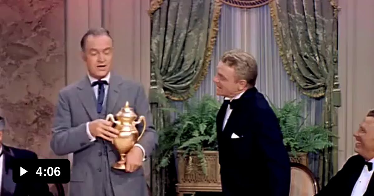 Bob Hope and James Cagney in a tabletop dance-off (from the 1955 film ...