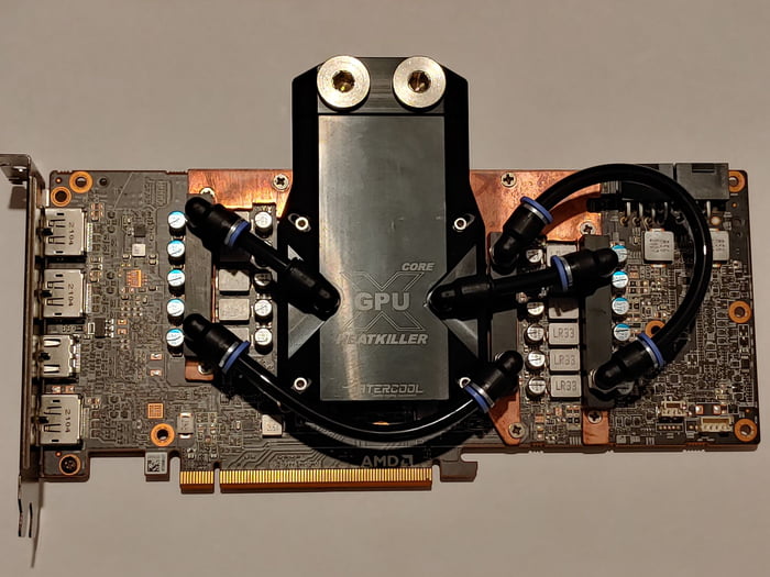 GPU core cooler with self made VRM and VRAM cooling. - 9GAG