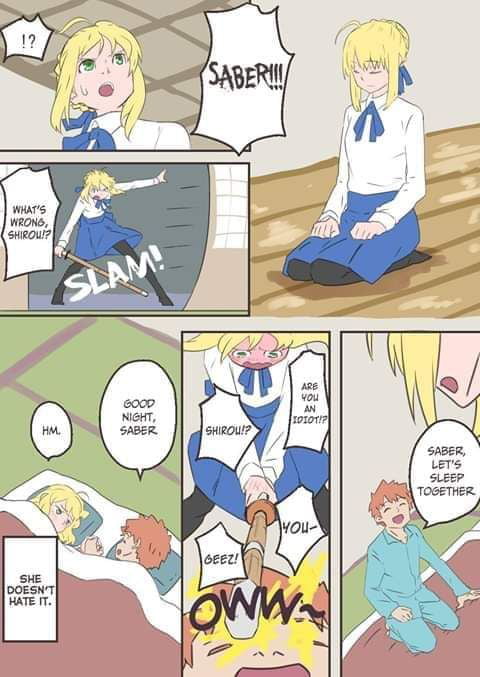 Tsundere saber - 9GAG