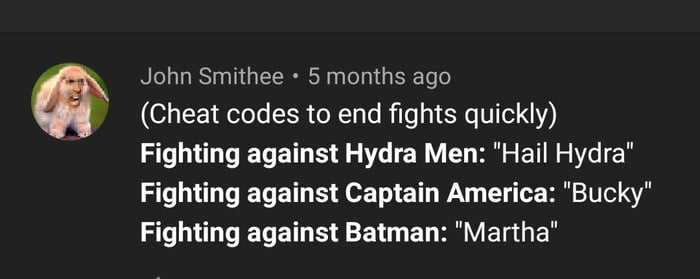What's your hero/villain cheat codes? - 9GAG