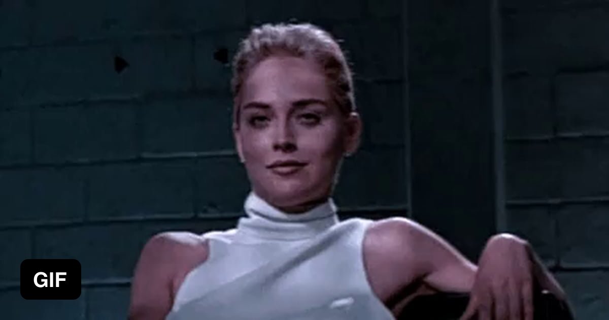 Sharon Stone-Most paused scene in 90's - 9GAG