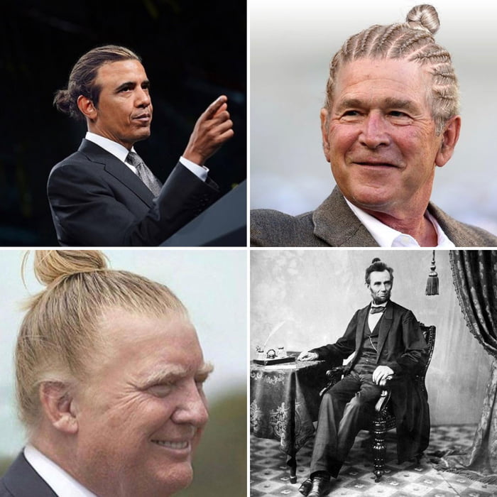 George Bush with cornrows - 9GAG