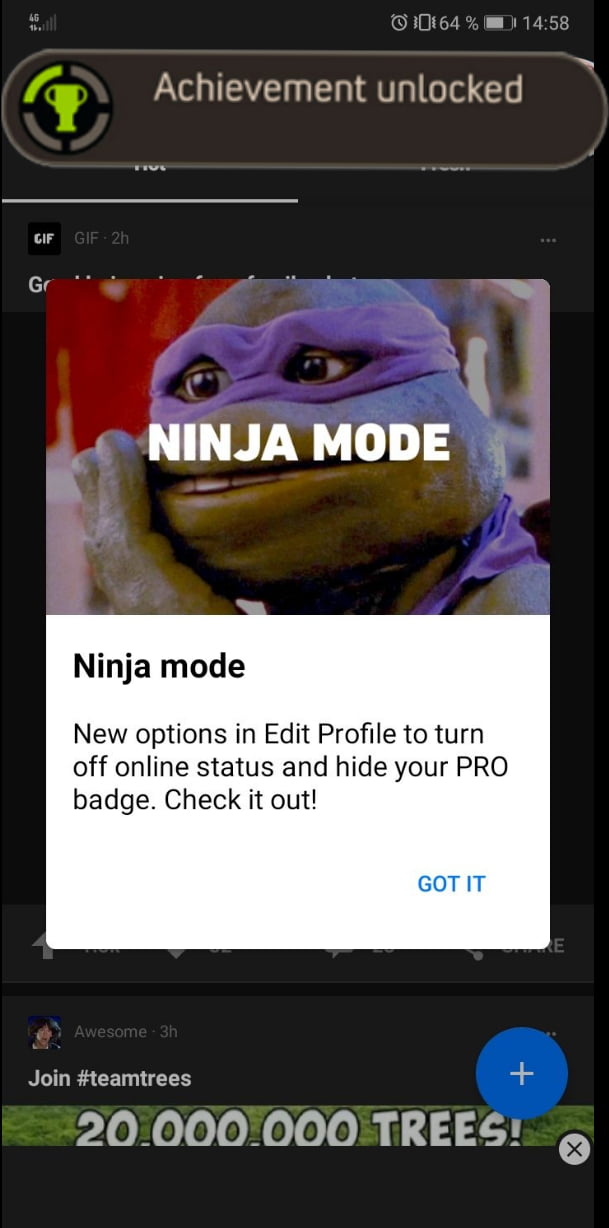 New ninja mode in 9gag - 9GAG