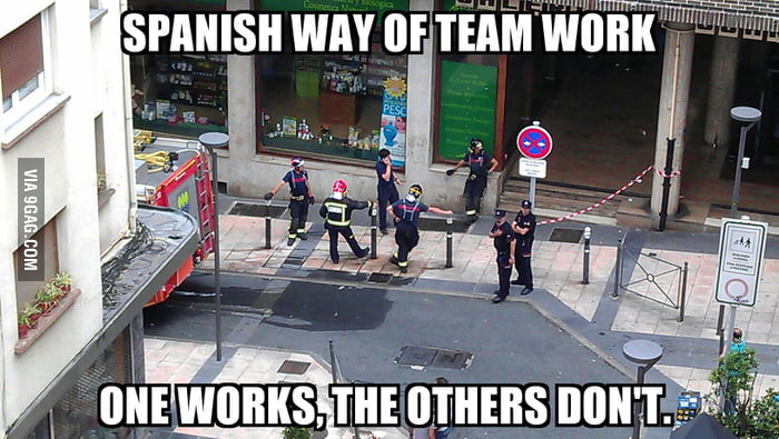 Spanish people working hard - 9GAG