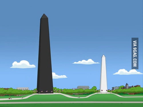 Washington Monument vs. Barack Obama Monument - 9GAG