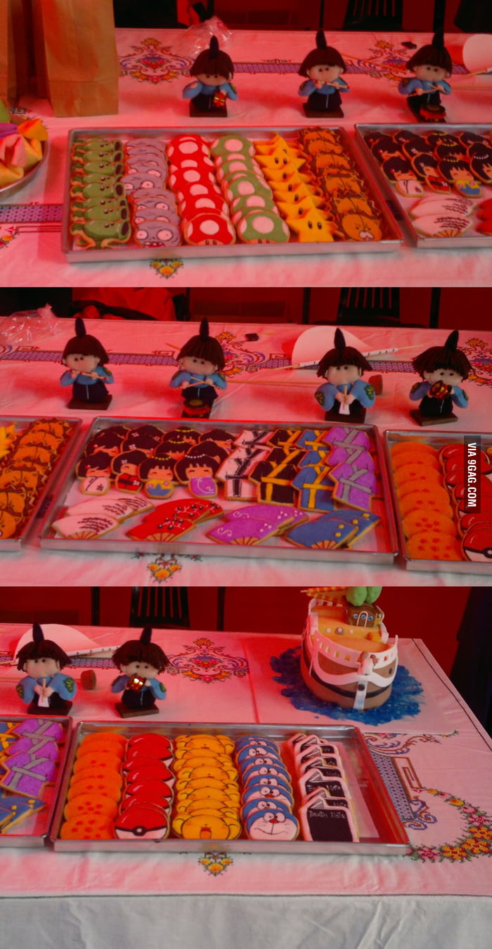 Anime themed cookies - 9GAG