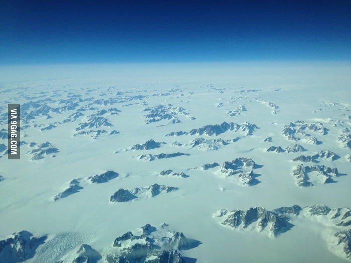 Picture I took while flying the plane over Siberia. - 9GAG