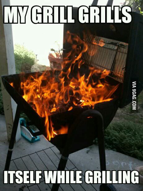 Shitty grill... - 9GAG
