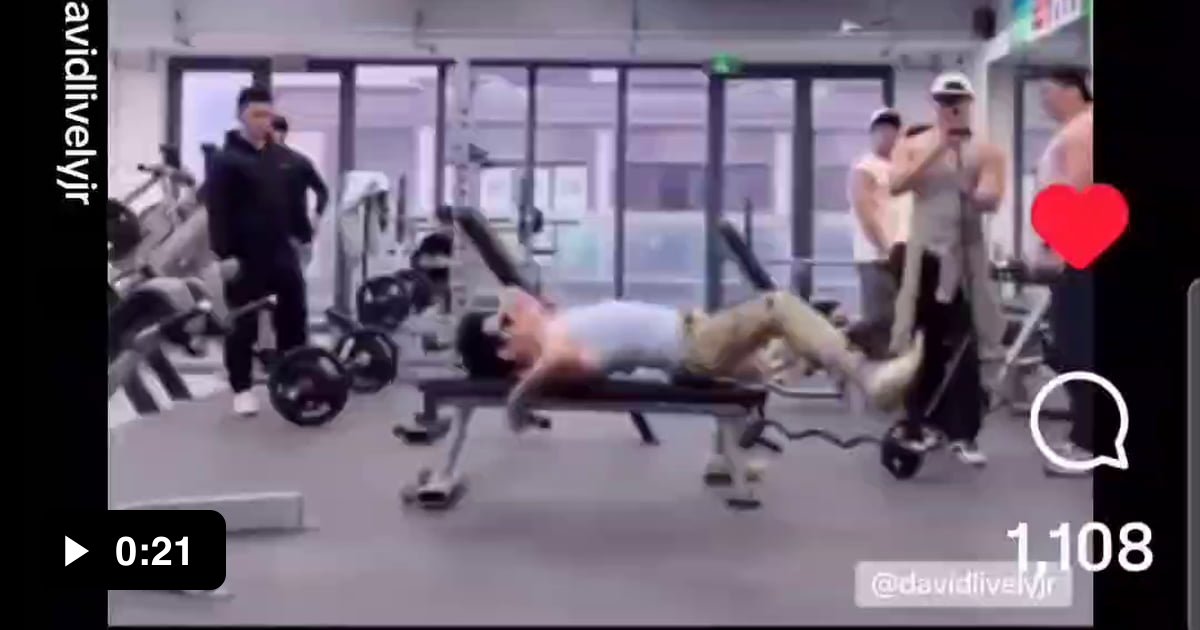 Someone commented: "Bro's training like he's about to compete in the OnlyFans Olympics." (Sorry ...