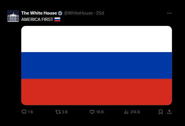 𝕏. New Tweet from The White House - 9GAG
