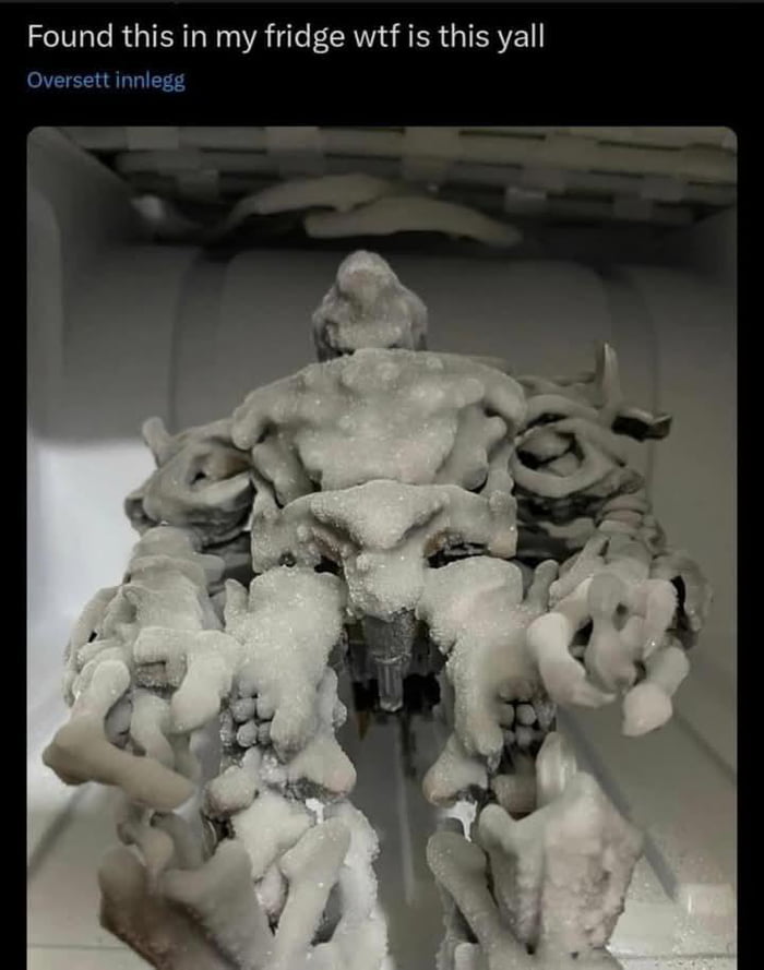 NBE-1, aka "Ice Man" , froze megatron - 9GAG