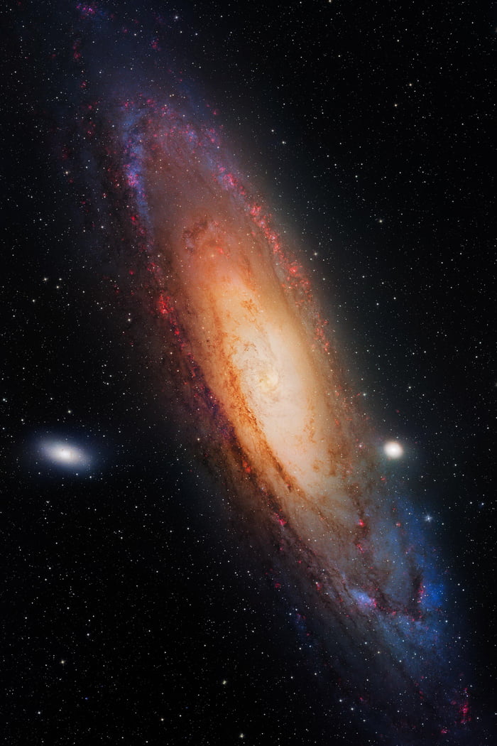 A 400 Megapixel photo of the Andromeda Galaxy. Captured over a period of 3 months using 2 ...
