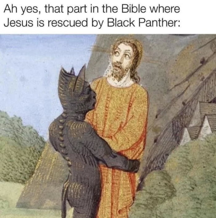 A truly iconic crossover event in biblical history. - 9GAG