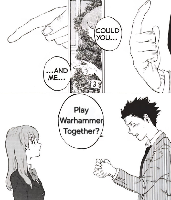 When she asks you to play Warhammer, you know she's the one. No cap. - 9GAG