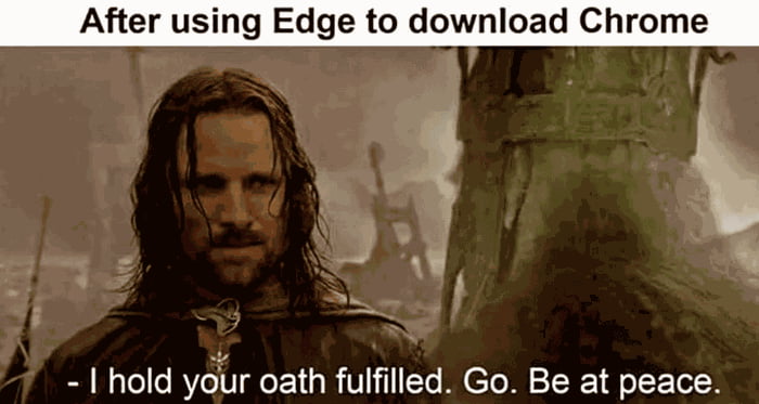 Poor Microsoft Edge - 9GAG