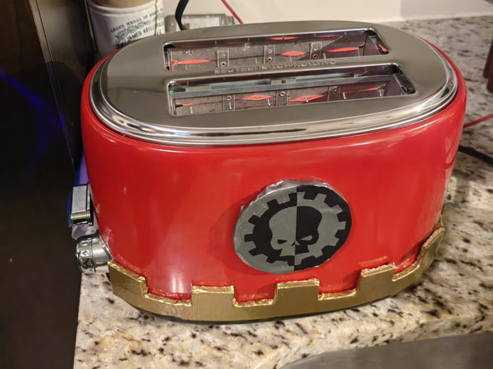 Customized this toaster as a gift for my bf. He was pretty happy! (No ...