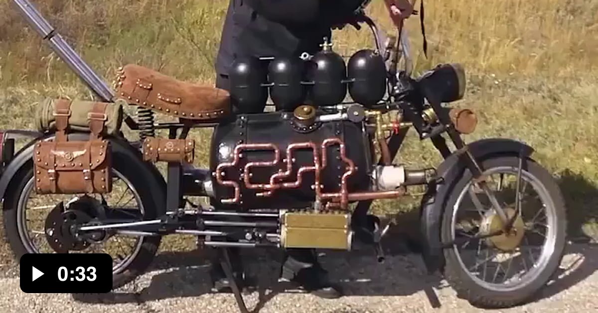 Forget electric, I'm riding a steam bike - 9GAG