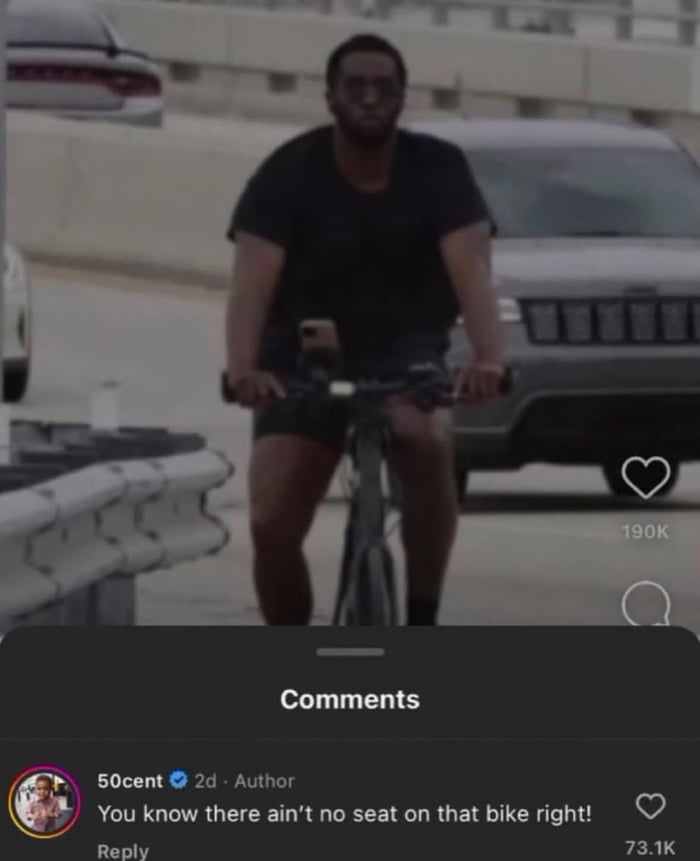 When the beef is so real you gotta call out the missing bike seat. - 9GAG