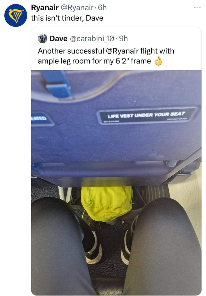 Ryan air cheapest air - 9GAG