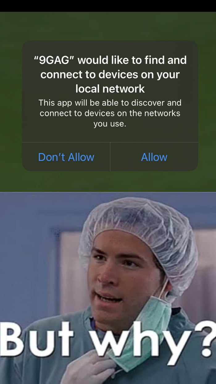 There must be a reason for this request - 9GAG