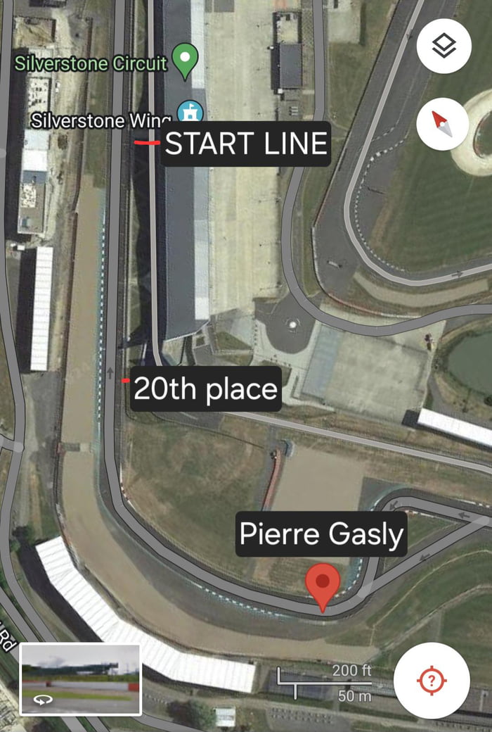 Pierre Gasly starting position after receiving 50-place grid penalty - 9GAG