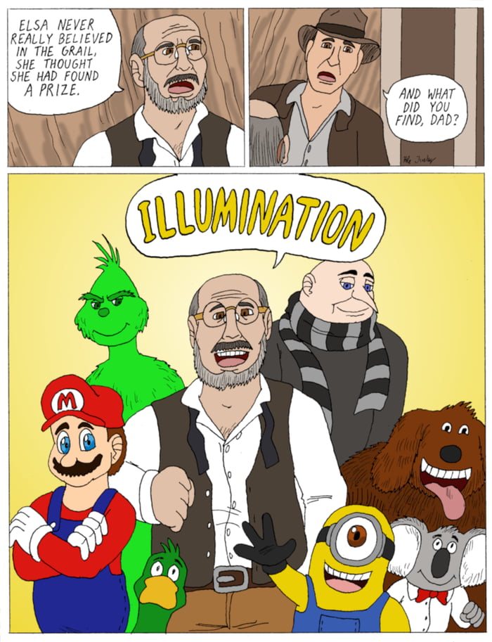 Henry Jones Sr. was such a chad he could predict an animation company 60 years from the future ...