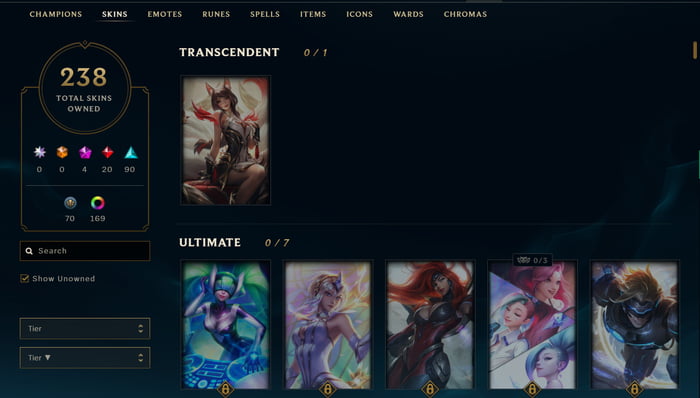 Just noticed the new "Transcendent" skin tier just for the $500 Ahri - 9GAG