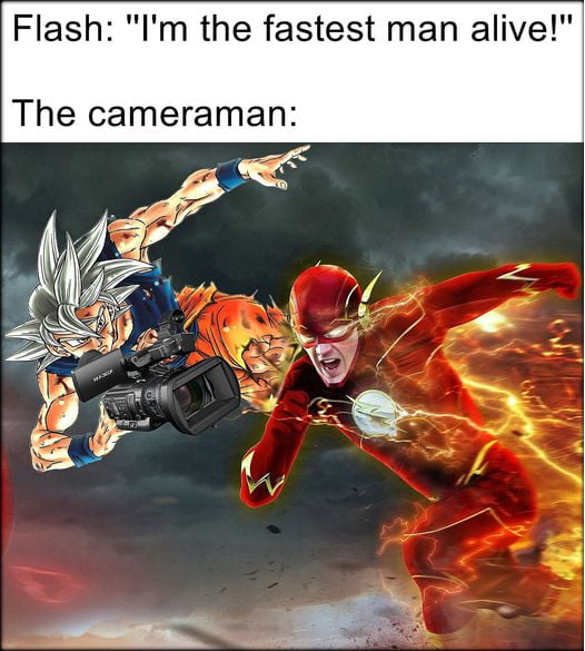 Yes, Son Goku is Faster Than Flash. - 9GAG