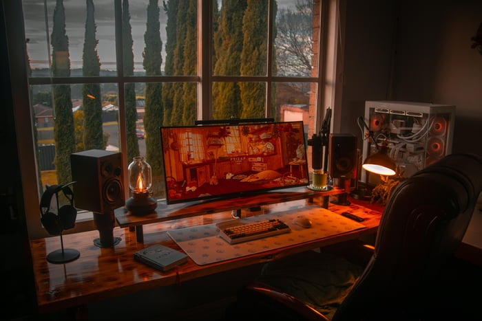 Cozy setup - 9GAG
