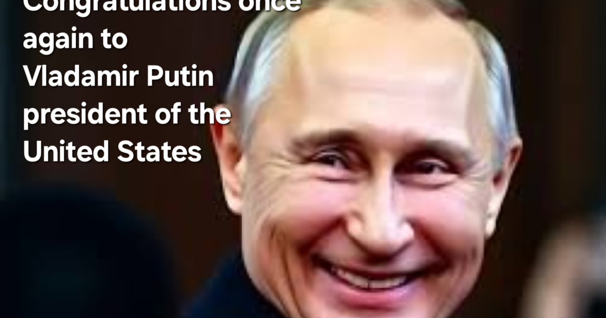 Congratulations to US president Vladamir Putin - 9GAG