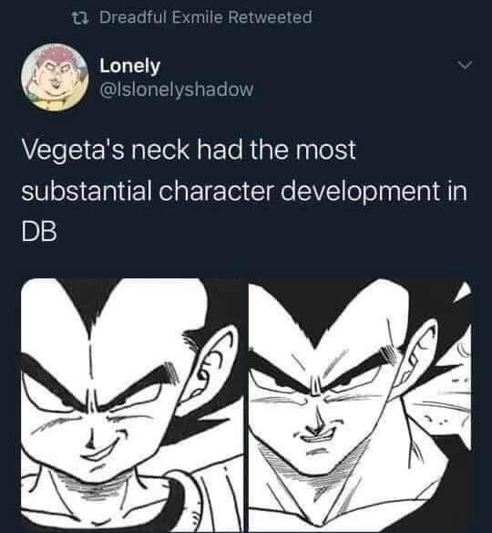 “Character developing neck” is atrocious work - 9GAG