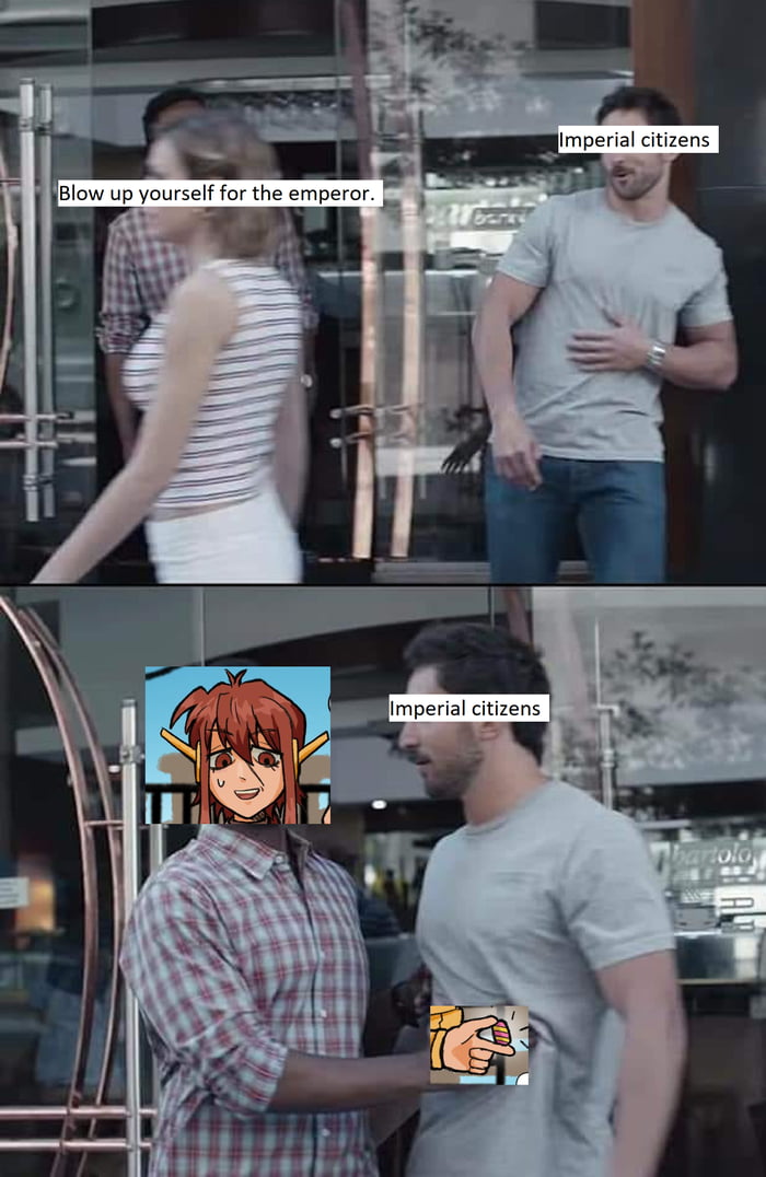 The Imperium of Man has nothing to do against the power of... child bribery. - 9GAG