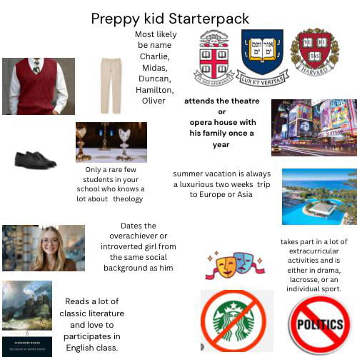 Preppy kid Starterpack - 9GAG