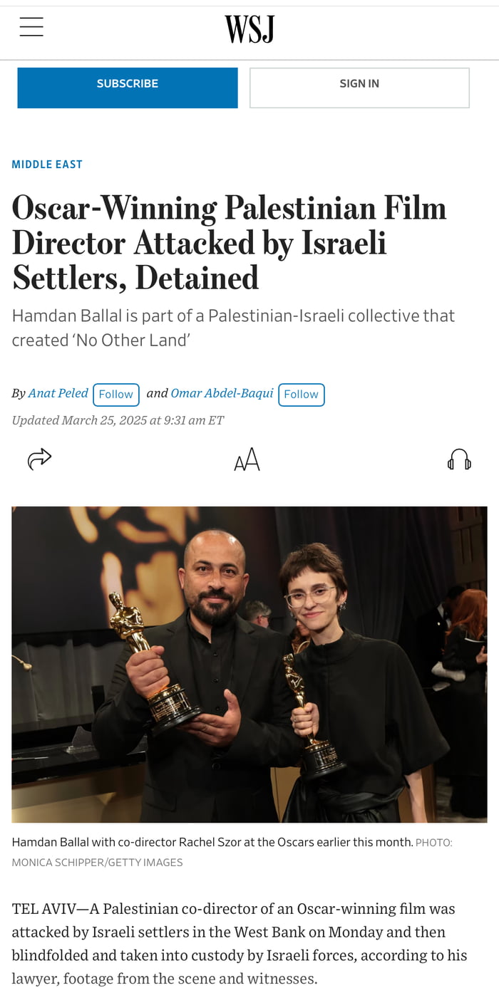 Oscar winning director suffers racist attack, injured and arrested by army from the ambulance ...