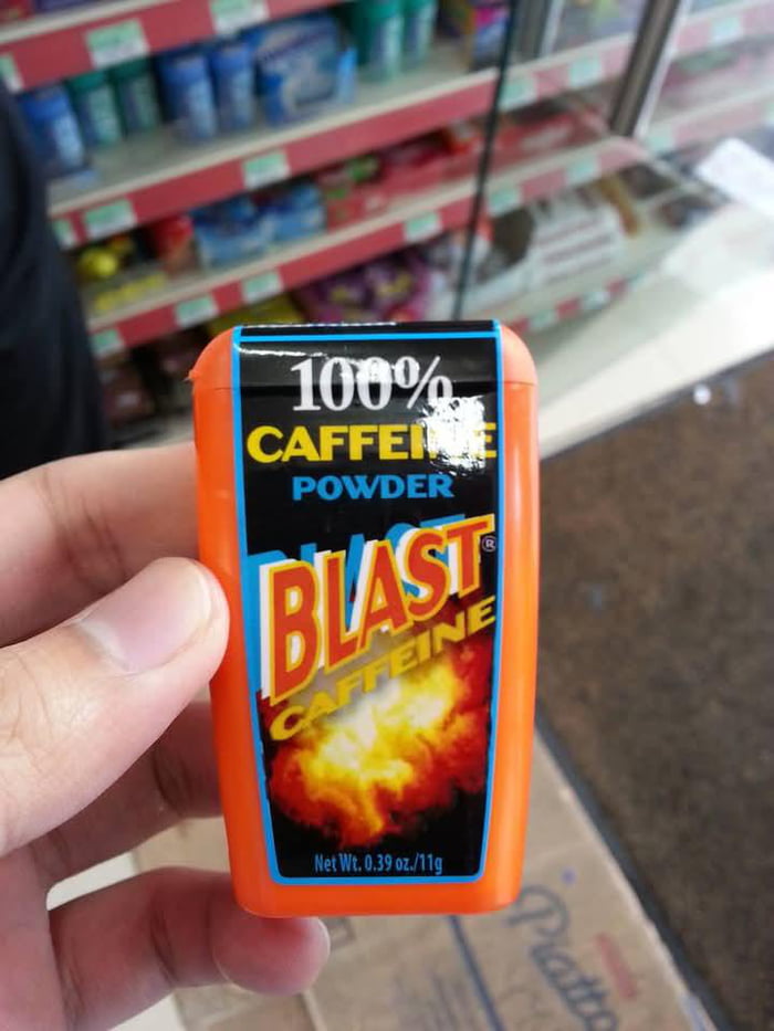 "Blast Caffeine Powder," a supplement containing 100% caffeine powder ...