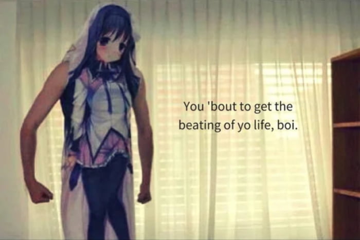 Living waifu pillow, the weeb anihilator. - 9GAG