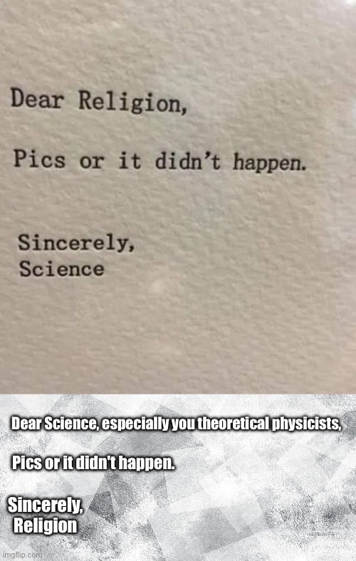 Science and religion meme - 9GAG